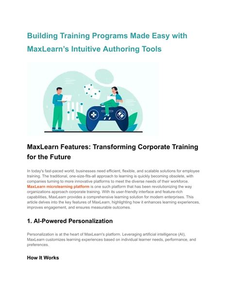 Ppt Building Training Programs Made Easy With Maxlearns Intuitive Authoring Tools Powerpoint