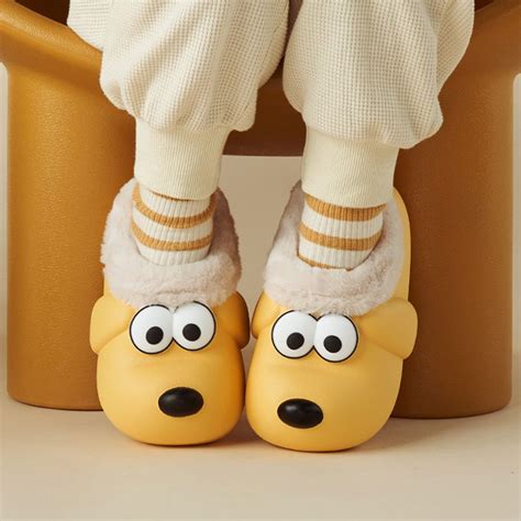 마이펫 도그 털슬리퍼 무소음 실내화 거실화 겨울 슬리퍼 귀여운 홈 강아지 푸들