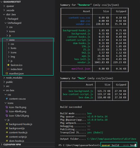 not creating a bex application for dev mode v2 0 0 beta 14 · issue