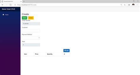 Build Master Detail Crud In Aspnet Core 31 Blazor Ii