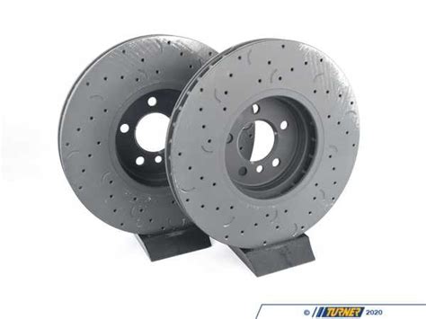 Htc4581 Hawk Talon Cross Drilled And Slotted Brake Rotor Pair Front