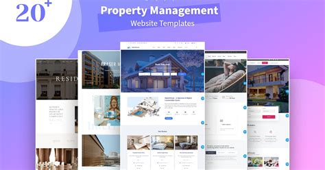 20 Best Property Management Website Templates
