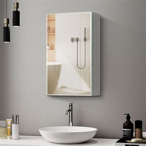 20x26 Inch Aluminium Bathroom Medicine Cabinet Surface Mount Recess