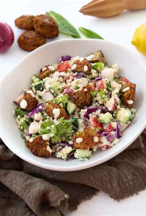 Falafel Salad With Tahini Dressing