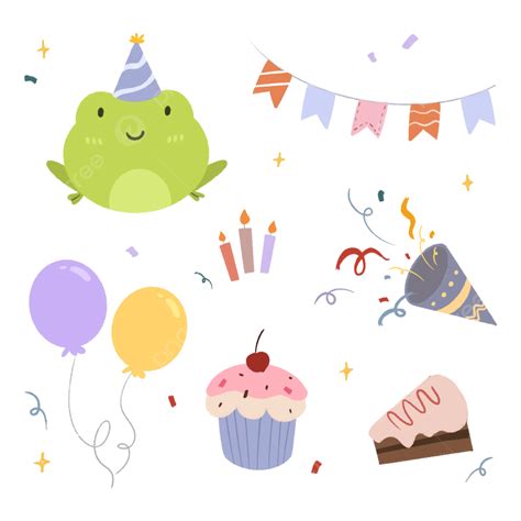 파티 개구리 스티커 일러스트 시트 스티커 일러스트 개구리 일러스트 파티 Png 일러스트 및 Psd 이미지 무료 다운로드 Pngtree