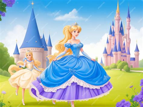 Premium Ai Image Illustration With Princess Cinder Ella Theme