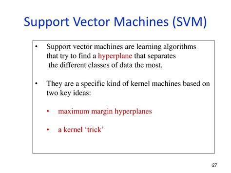 More on Learning Neural Nets Support Vectors Machines - ppt download