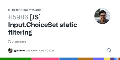[js] input choiceset static filtering · issue 5986 · microsoft
