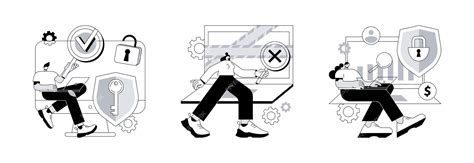 Premium Vector Information Control And Security Abstract Concept Vector Illustrations