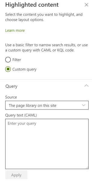 Sharepoint Online Highlighted Content Webpart And Mmd My Sharepoint Log
