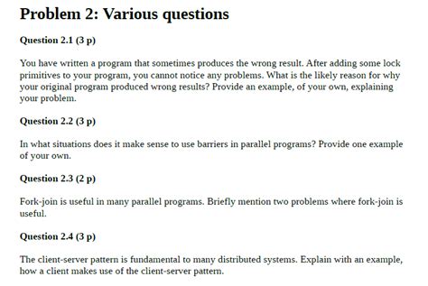 Solved Distributed And Parallel Systems This Is All The Chegg