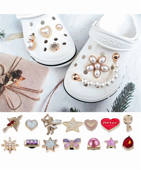 [당일출고] 스틱스 보석 진주 하트 꽃 리본 나비 클로그 파츠 참 프리미엄 신발 악세사리 꾸미기 신꾸 슬리퍼 에이블리