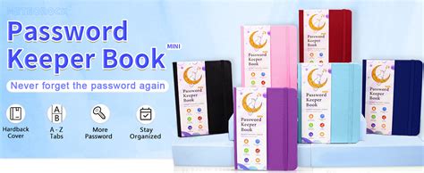 Password Keeper Book With Alphabetical Tabs 45 X 61 Small Password Books For Seniors