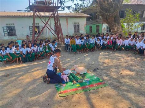 ခရမ်းမြို့နယ် အ လ က ကြာထုံး ၌ ကျောင်းကြက်ခြေနီအသင်းခွဲငယ်ဖွဲ့စည်းခြင်းနှင့် ကြက်ခြေနီအကြောင