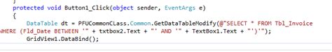 C How To Search Data Between Two Dates In From Database