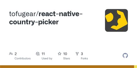 github tofugear react native country picker
