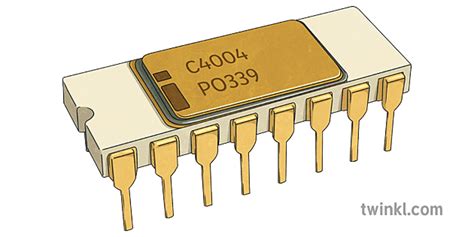 Intel 4004 Illustration Twinkl
