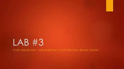 Ppt Lab 3 Powerpoint Presentation Free Download Id4709404