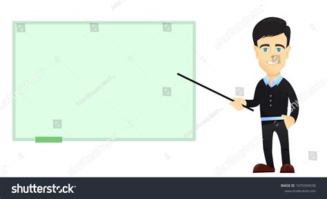 Man Pointing Blank Board Stock Illustration 1079304590 Shutterstock
