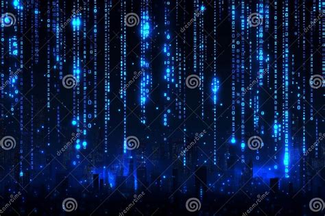 Scientific Technology Data Depicts Binary Code Transmission And Network Connectivity Portrayed