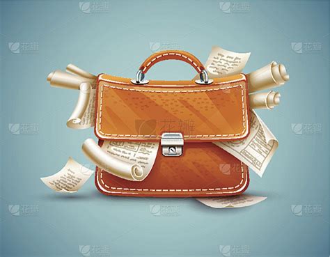 装满文件和文件的皮包