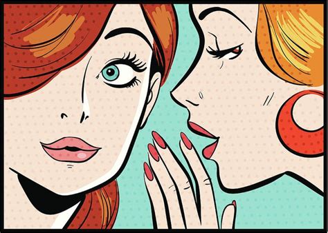 Whispering In Ear Drawing