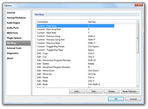 Custom Hot Key Bindings