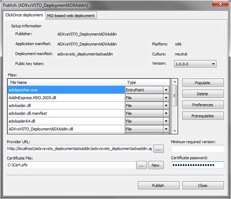 Office Add In Deployment In Visual Studio Add In Express Vs VSTO