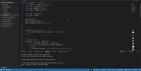 Internship Bloggingplatform Fullstackdevelopment Webdevelopment Bharath Seervi