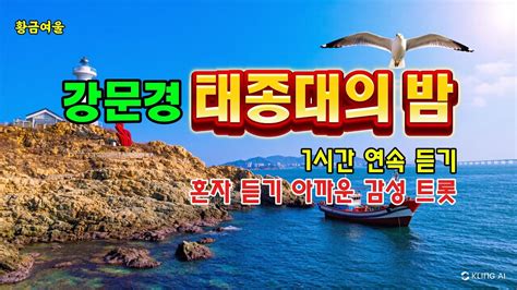 태종대의 밤 이렇게 불러야죠감성 충만 60분 플레이 강문경태종대의밤1시간연속듣기트로트명곡트롯라이브강문경라이브감성트로트트로트추천트롯플레이리스트뽕신강문경