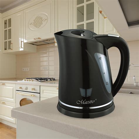 Электрический чайник 1,7л с термостойкого пластика Maestro MR-038-BLACK ...