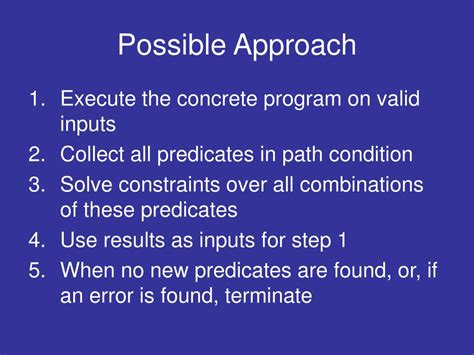 Ppt Going From Concrete To Symbolic Model Checking Via Predicate Abstraction Powerpoint