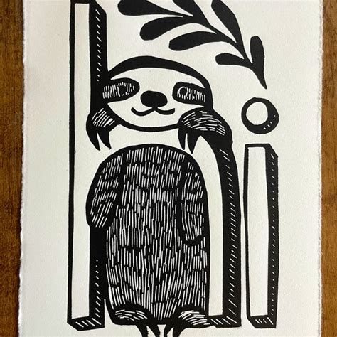 Linocut Block Print Etsy