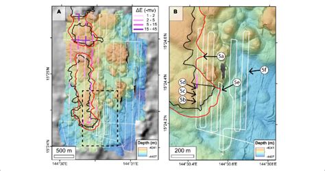 Auv Sentry Bathymetry From Dive 367 With E Anomalies From Mapr Download Scientific Diagram