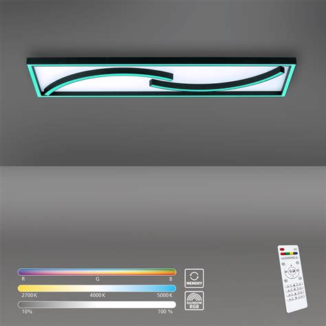Serpent Led Ceiling Light Dim Rgbw Rectangular Uk