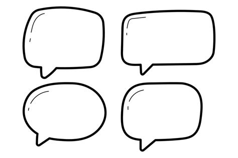 Free Vector Message Bubbles Set Of 4