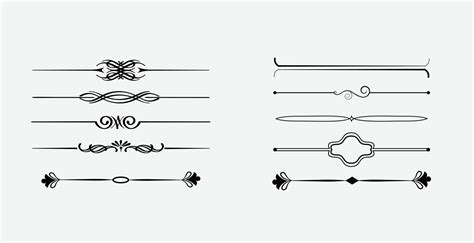 Calligraphy Line Art Corner Border Design Eps Vector 21892544 Vector Art At Vecteezy