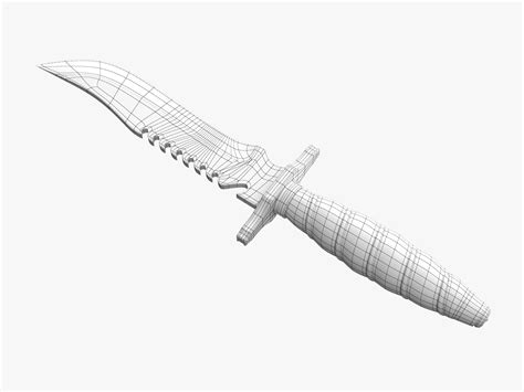 Combat Knife 3d Model 19 Max Obj Fbx Free3d