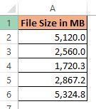 Convert Bytes To MB Or GB In Excel 2 Easy Ways