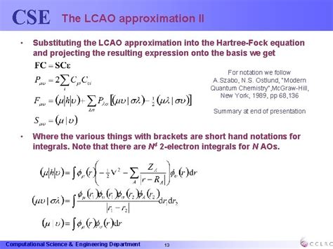 Cse Computational Science Engineering Department Computational Chemistry Group