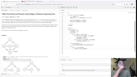 Find Critical And Pseudo Critical Edges In Minimum Spanning Tree Youtube