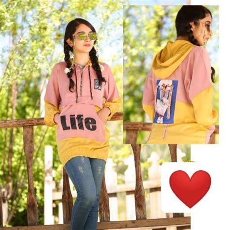 خرید و قیمت هودی اسپرت دخترانه هودی فانتزی بلند دخترانه برند مارکیز