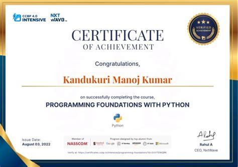 Manoj Kumar Kandukuri On Linkedin 50th 50daysofcodechallenge Completed Ccbpian Nxtwave