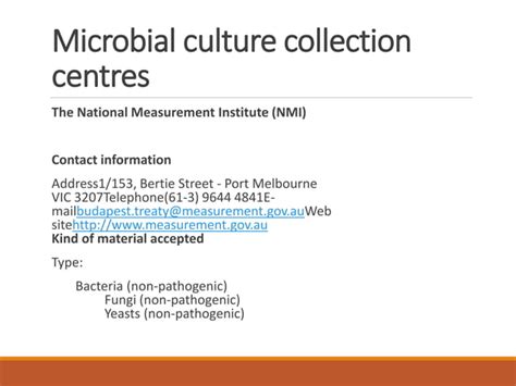 Microbial Culture Collection Centrespptx
