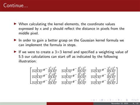kernels in convolution ppt
