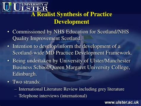 Ppt A Realist Synthesis Of Practice Development Powerpoint Presentation Id 1469246