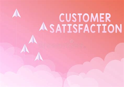 Hand Writing Sign Customer Satisfaction Business Overview Exceed Consumer Expectation Satisfied