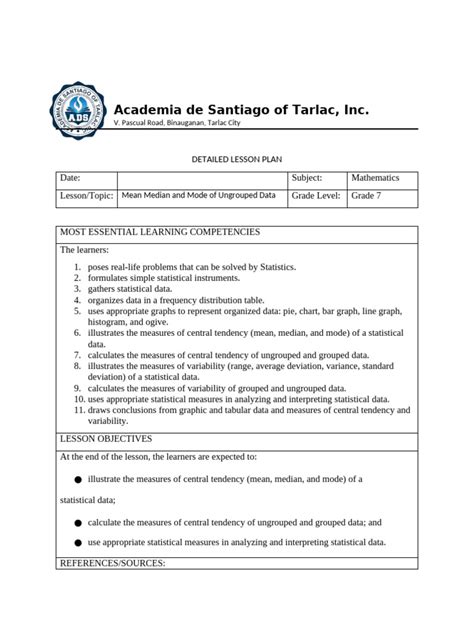 mean median and mode of ungrouped data gr 7 pdf mean mode