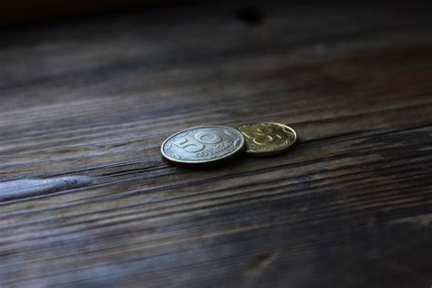 무료 이미지 보케 목재 분위기 금속 돈 갈색 닫다 은 통화 동전 우크라이나 매크로 사진 페니 코펙