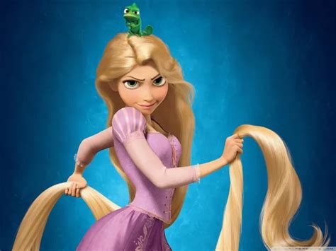 Rapunzel And Pascal With Long Blonde Hair Hd Wallpaper Download